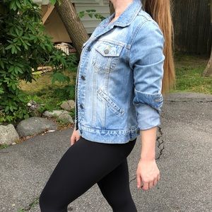 att. | Jackets & Coats | Att Light Wash Denim Jacket | Poshmark